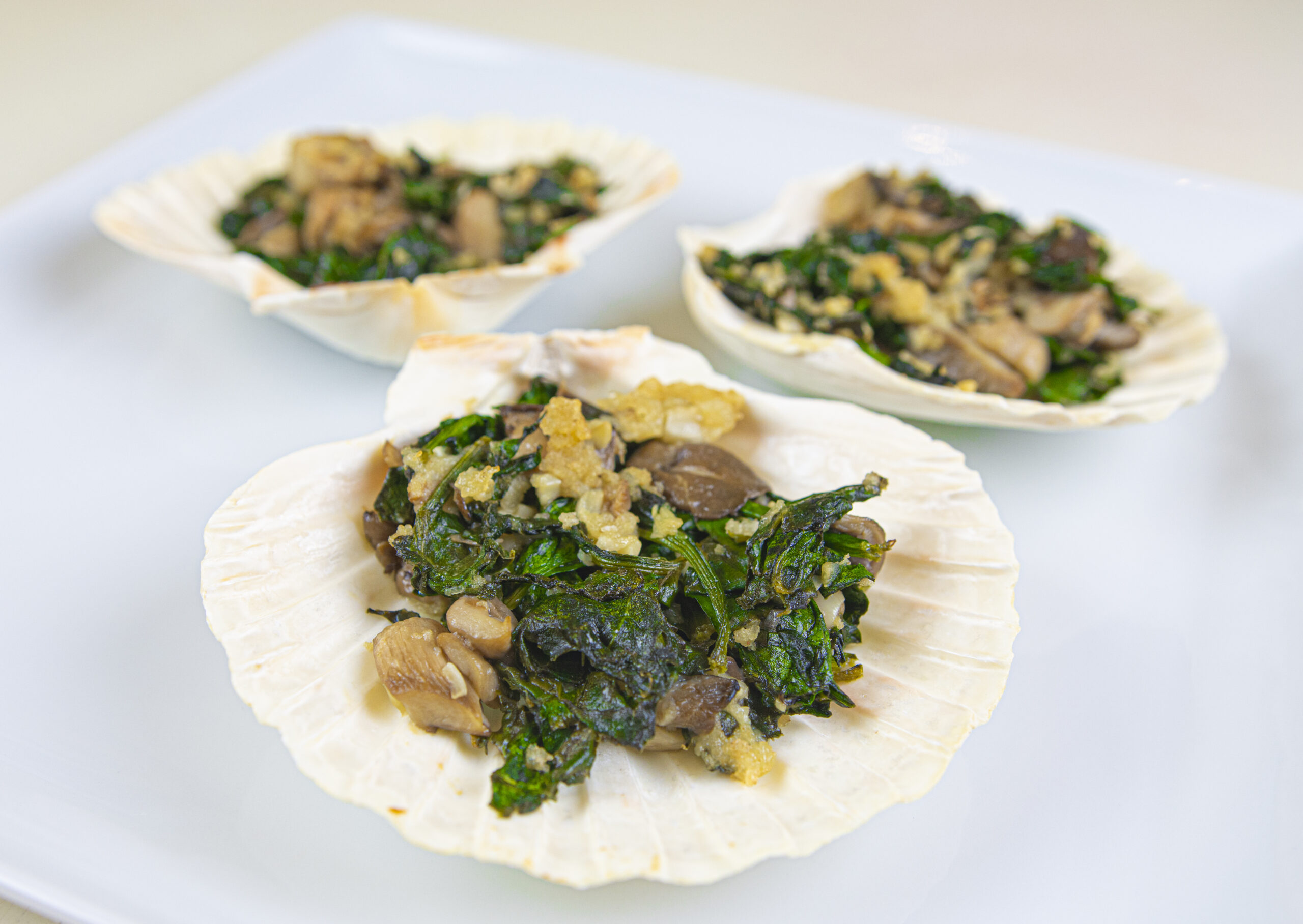 Mushrooms Rockefeller - Laura's Vegan Table