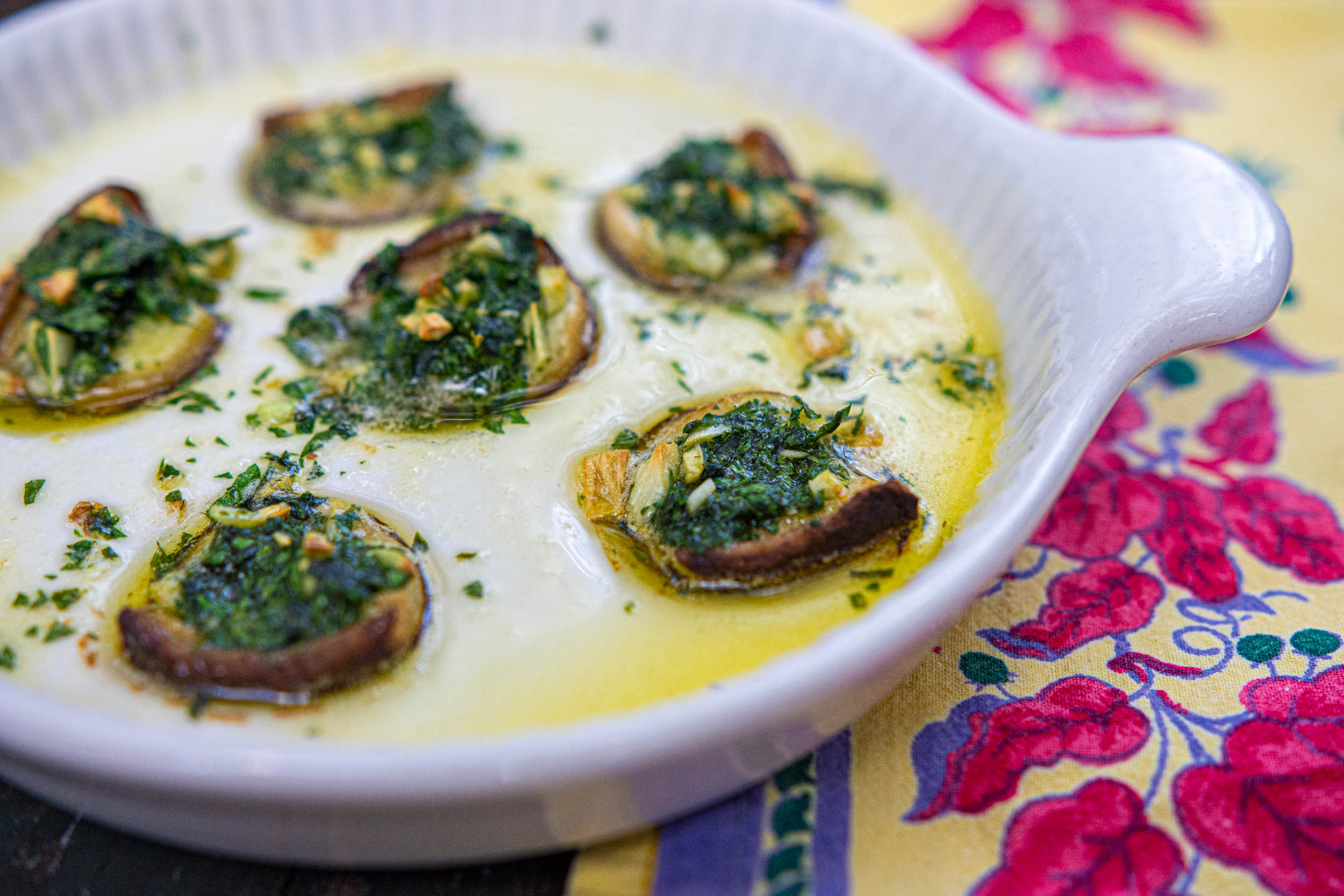 Mushroom Escargot - Laura's Vegan Table