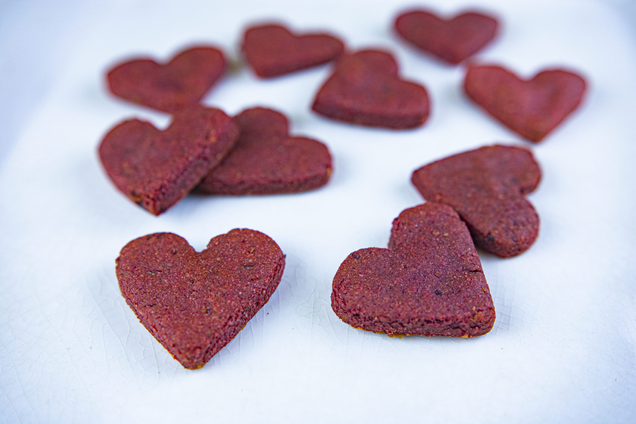 Red Velvet Dog Treats - Laura's Vegan Table